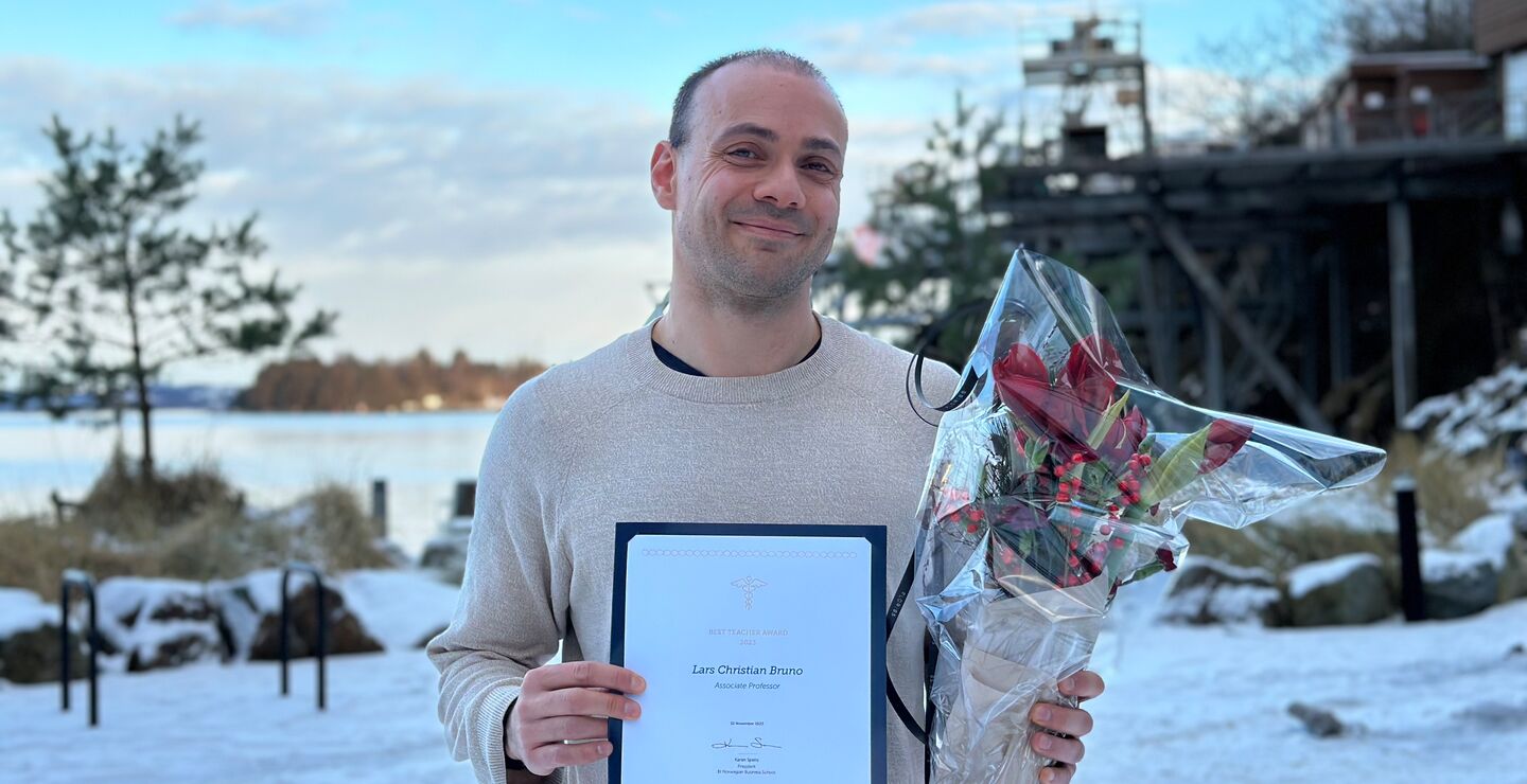 Lars Christian Bruno er årets beste BI-foreleser | BI